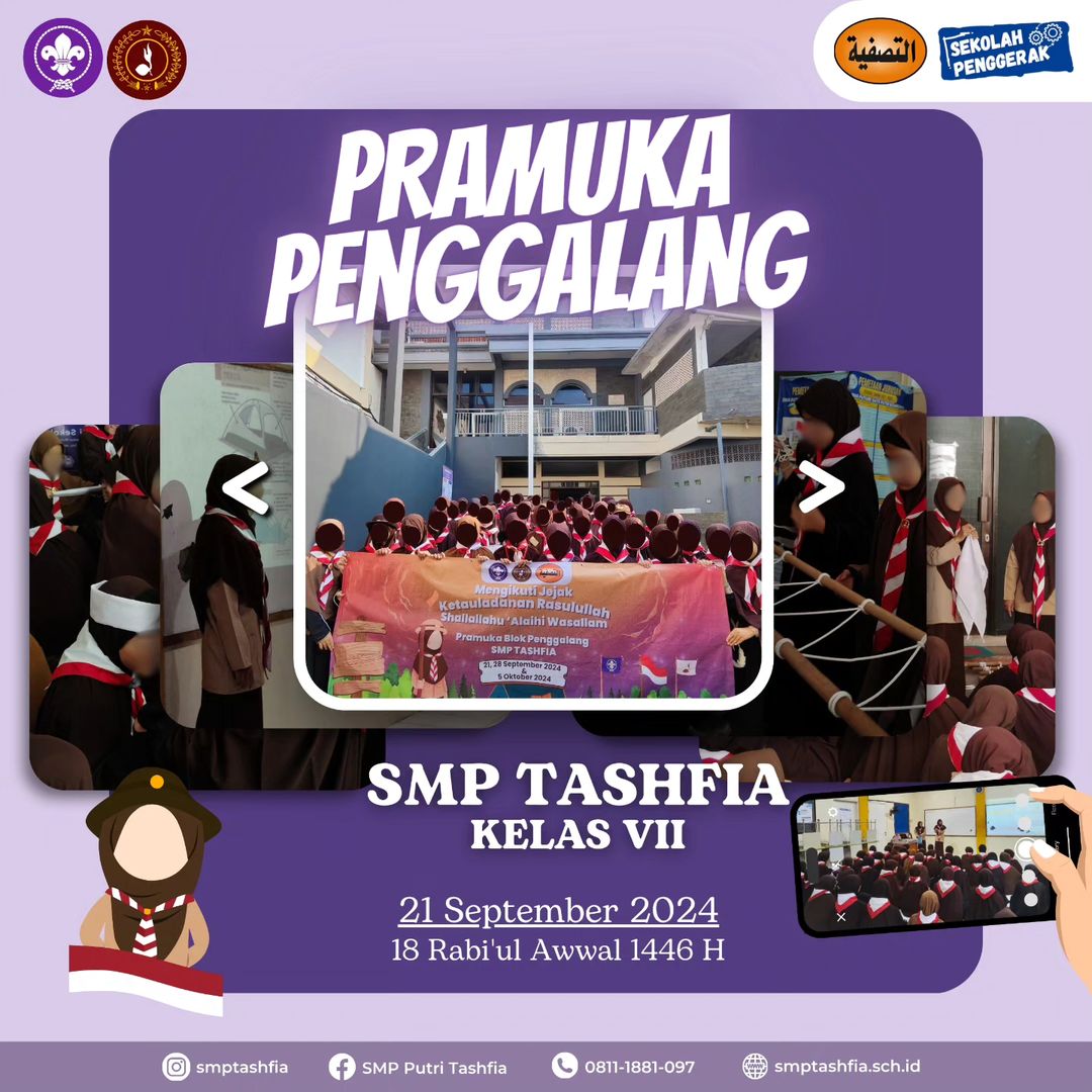 Pramuka Penggalang SMP Tashfia Kelas VII – SMP Tashfia