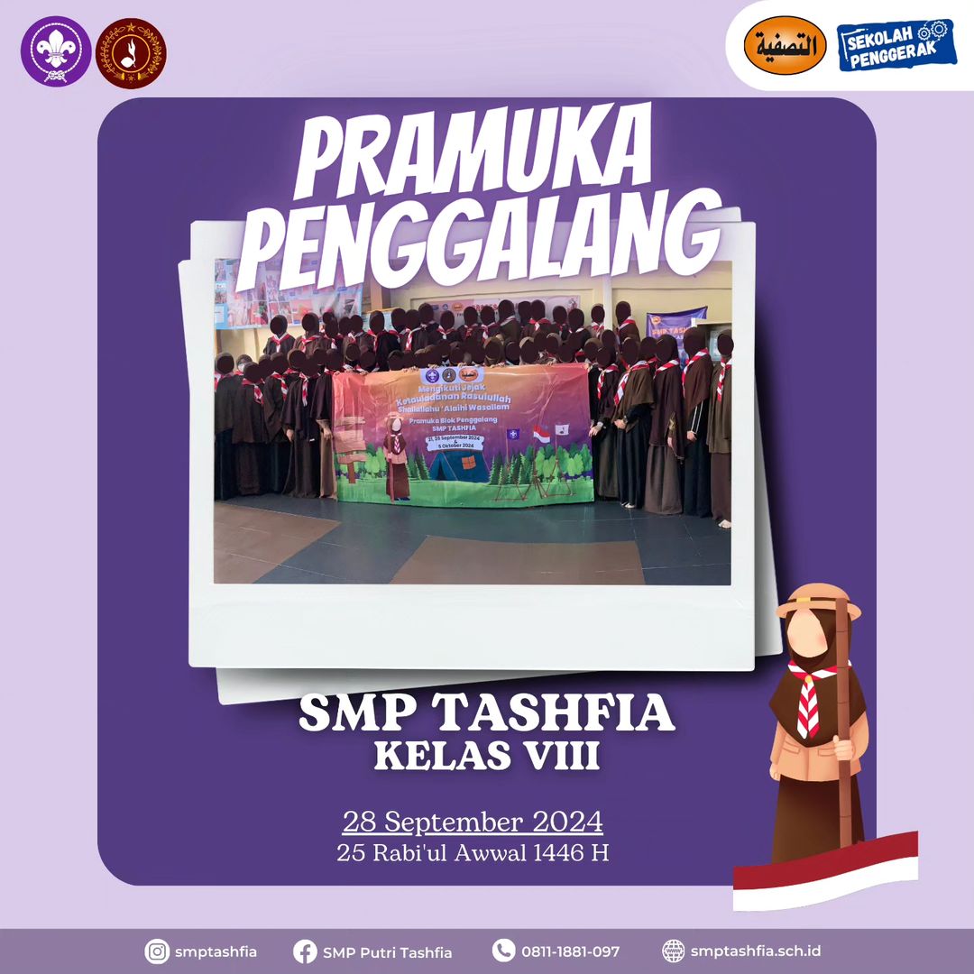Pramuka Penggalang SMP Tahfia Kelas VIII – SMP Tashfia